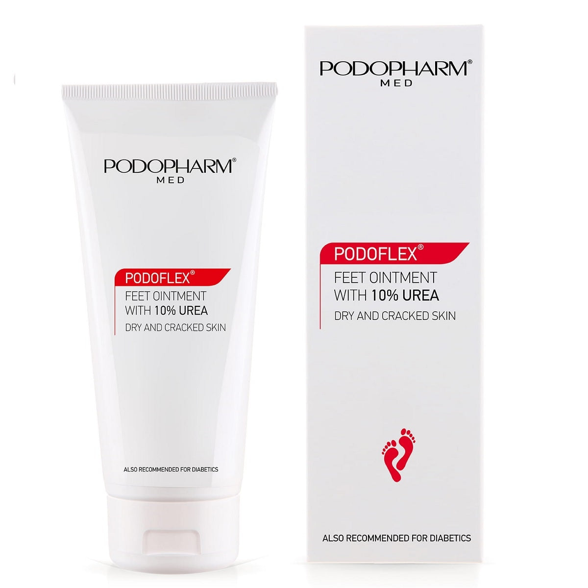 Podopharm Med Podoflex Ointment For Feet With 10% Urea Dry And Cracked ...